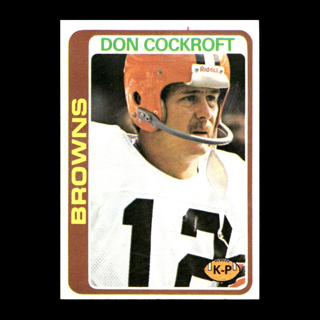 Don Cockroft 1978 Topps Cleveland Browns #33 R308B 2 | eBay