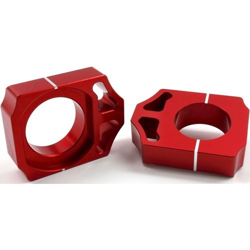 Works Connection Elite Axle Blocks - Red 17-205 | eBay