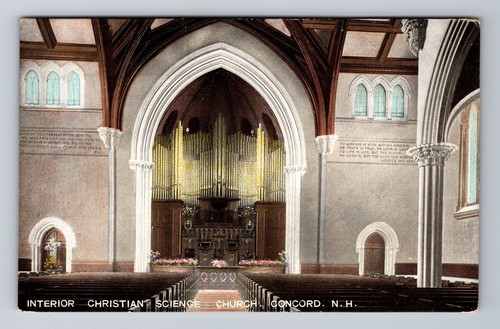 Concord NH-New Hampshire, Interior Christian Science Church Vintage ...