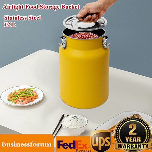 Stainless Steel Rice Storage Container Food Storage Tank Large Capacity ...