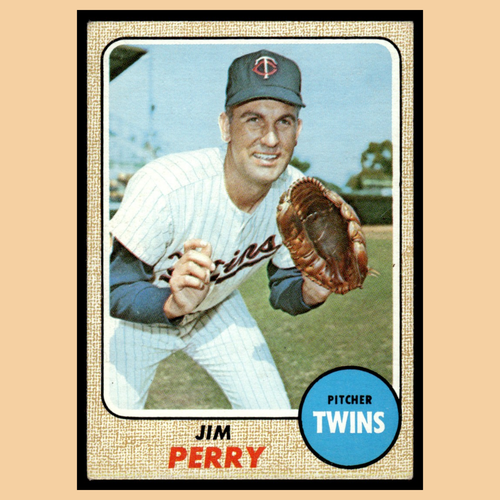 Jim Perry #393 1968 Topps Minnesota Twins Baseball Card MLB EX | eBay