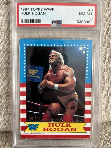 1987 Topps WWF Hulk Hogan #3 - PSA 8 - Centered! New Case! | eBay