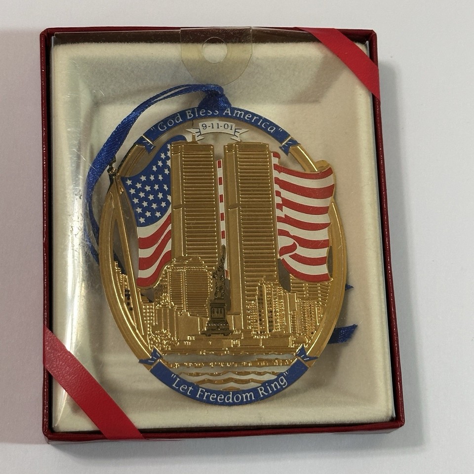 Camerlano Collection Twin Towers Lady Liberty Ornament 9-11-01 God ...