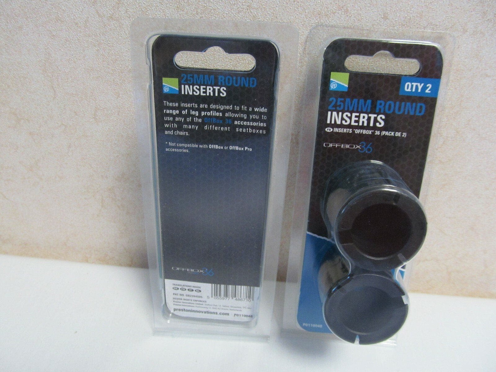 PRESTON OFFBOX 36 SPARE LEG INSERTS 2 x TWIN PACKS - CHOOSE SIZE ...