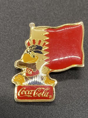 Coca Cola Pin “Bahrain” 1984 Olympics International Flag Pin Series Los ...