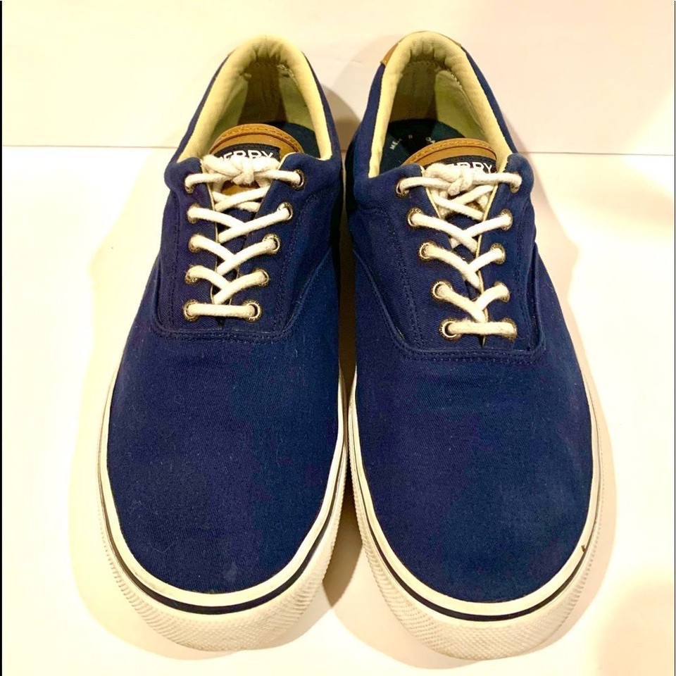 Sperry STS Men's Halyard Sz 13M Navy Blue Sneakers | eBay