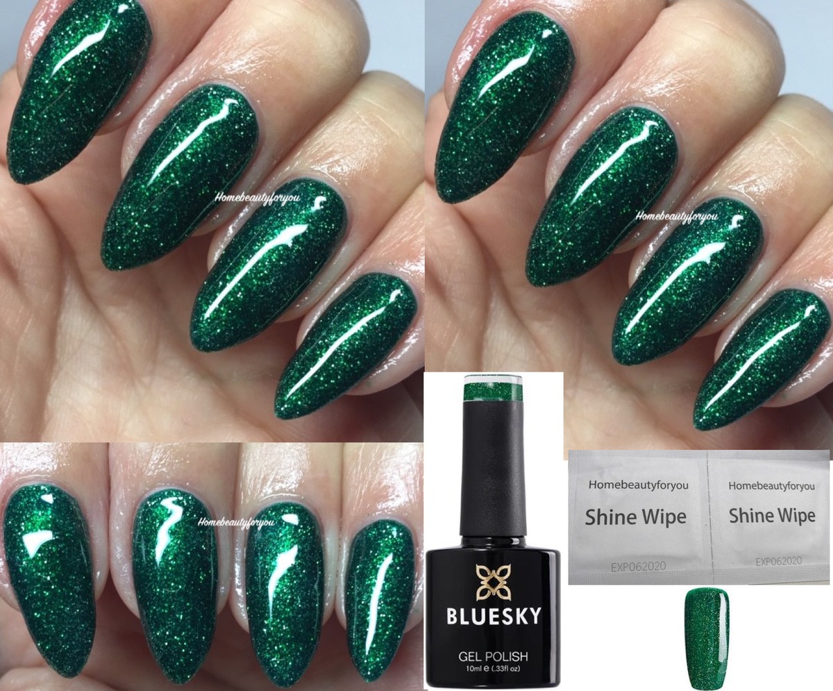 Green Sparkle Nail Polish
