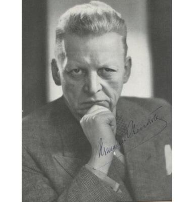 Abendroth, Hermann. (1883–1956) CONDUCTOR Signed Photograph in program ...
