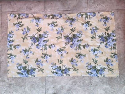 Laura Ashley Yellow Blue Floral Check Cassidy King Pillow Sham Revman ...