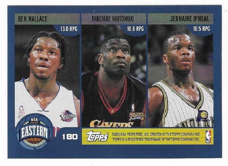 LEAGUE LEADERS RPG 2002-03 Topps Basketball # 180 Duncan Garnett ...