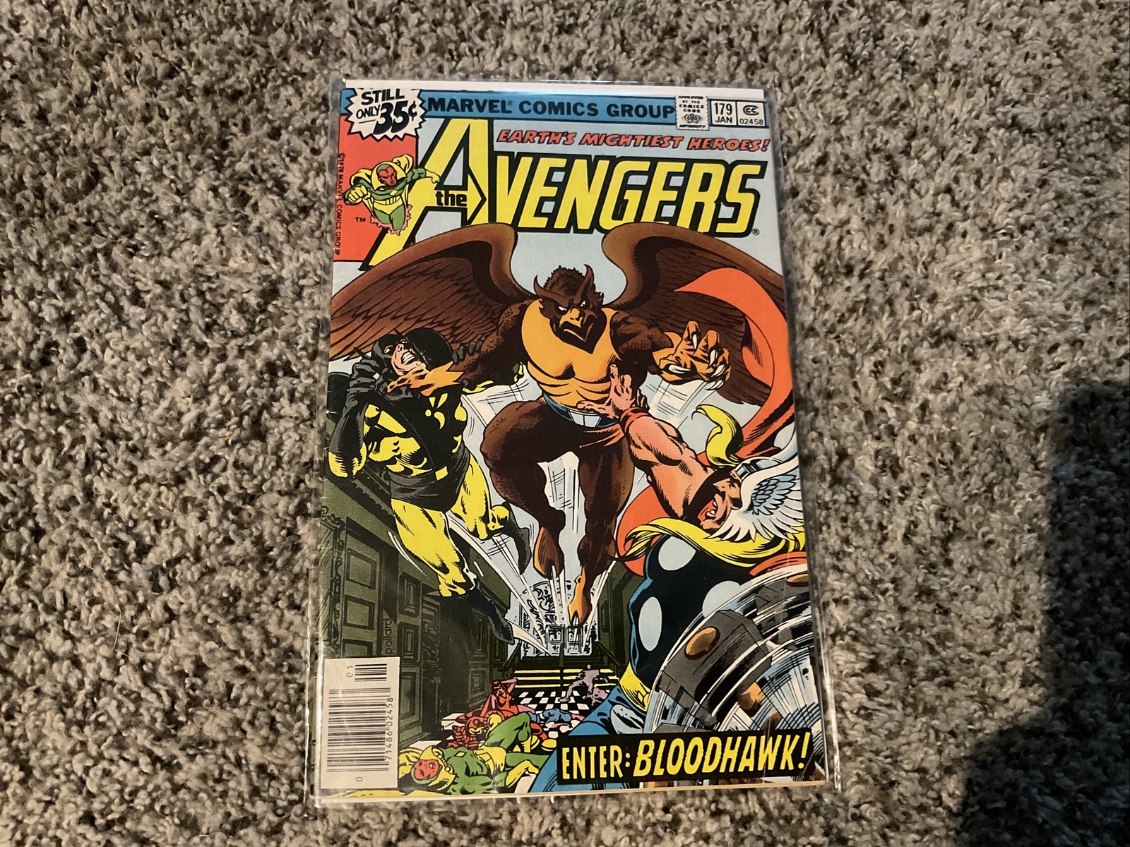 Marvel Comic Book Bronze Age The Avengers #179 Newsstand - High Grade ...
