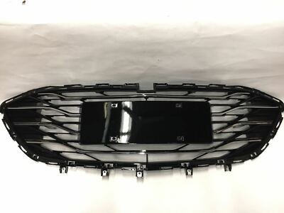 Center Front Grille Painted Black Fit 2019-2020 Chevrolet Malibu ...