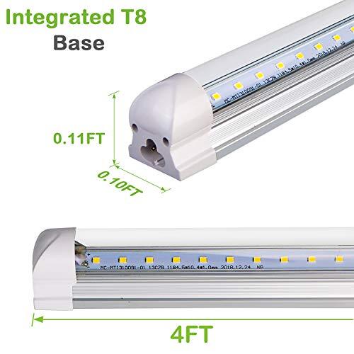 4ft Led Shop Light V Shape Integrated T8 Led Tube Light 5200lm 40w ...