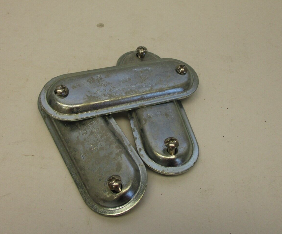 EATON CROUSE HINDS CONDULET FORM 7 WEDGE NUT COVER SHEET STEAL 3/4" P/N ...