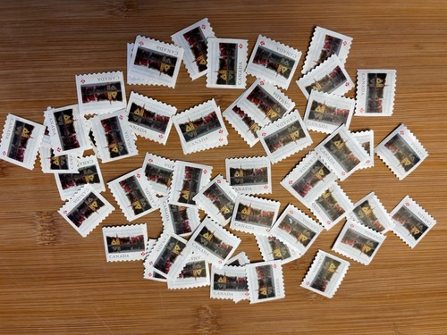 50 Canadian Postage Stamps Off Paper No Gum Uncancelled | eBay