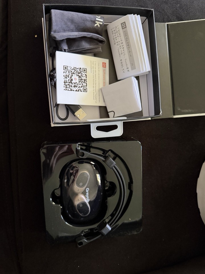 Greyolk OBT-039 Open-Ear Conduction Bluetooth Ear-Hook Earbuds w/ Case ...