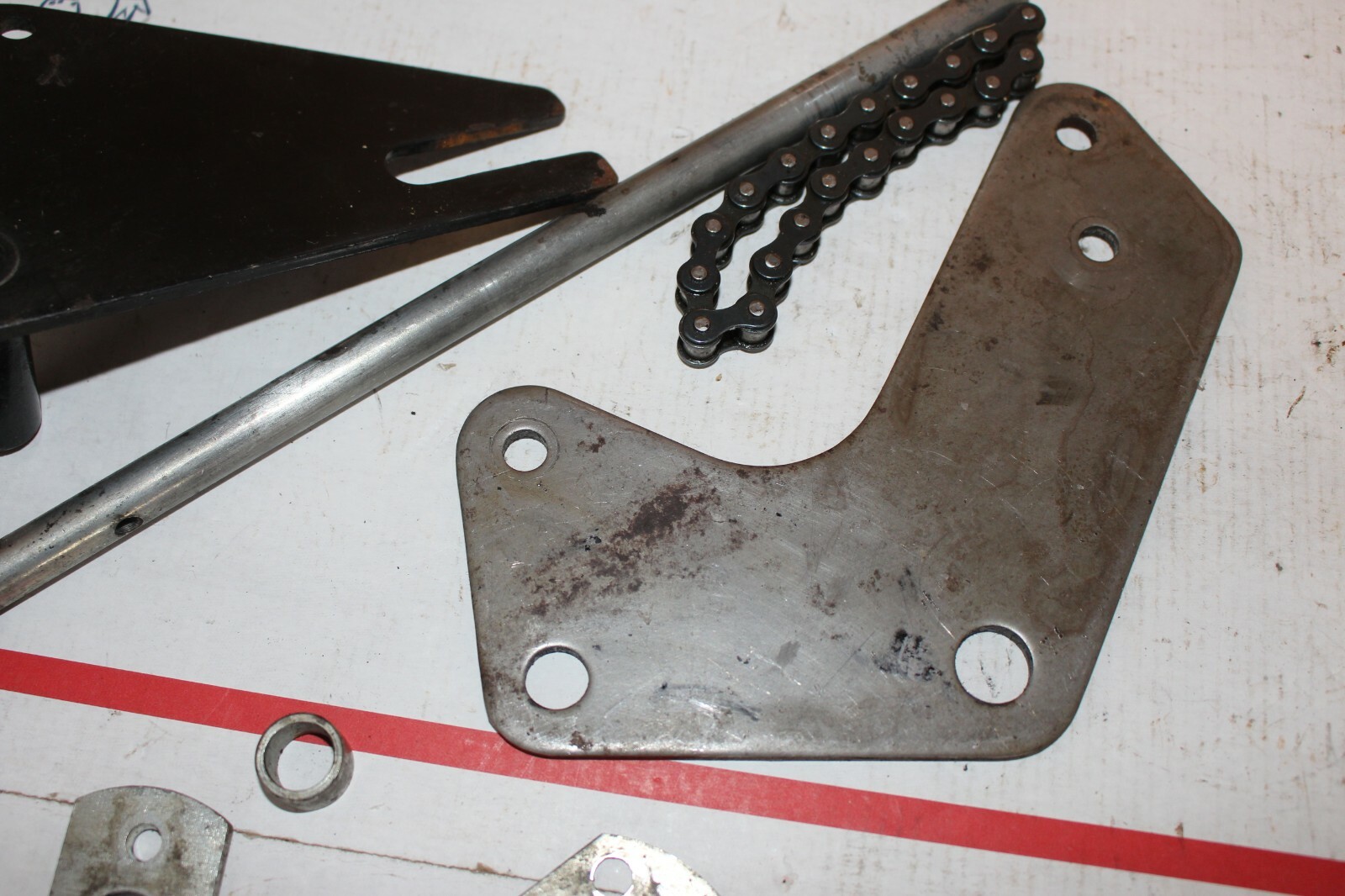 Genuine Used MTD Snowflite 310 600 5HP 24 Chain Support Bracket 05520 ...