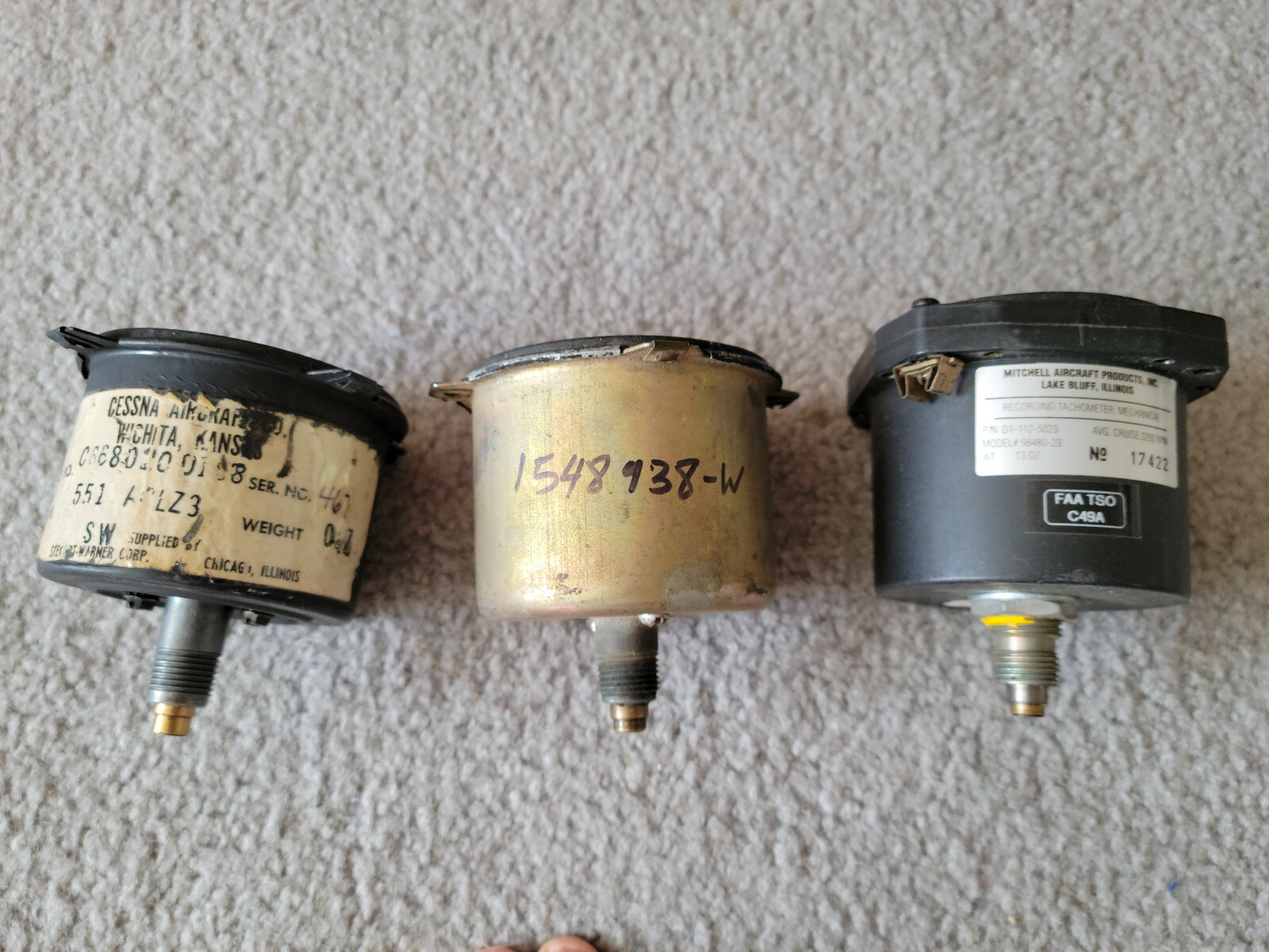 MITCHELL AIRCRAFT PRODUCTS - RECORDING TACH, MECHANICAL D1-112-5023 ...