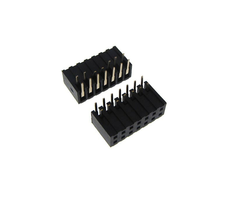 14 POS 2x7 2.0mm Pitch Female Socket Header Right Angle Through Hole ...