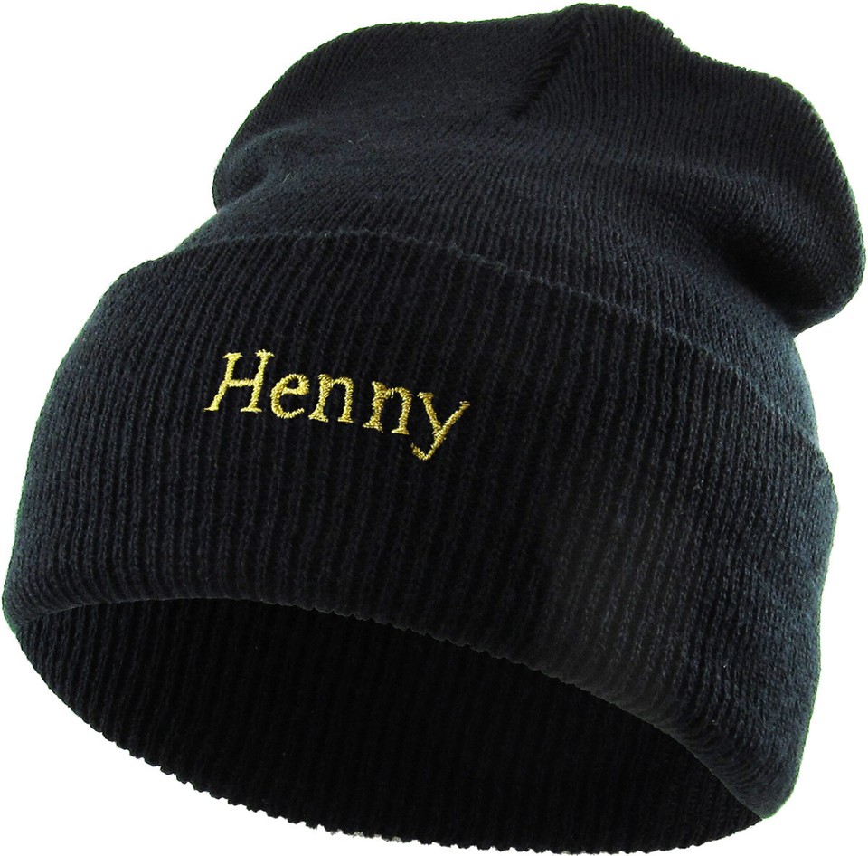 Ski Hat Beanie Embroidered Cuffed Knit Hat Winter Cap Henny Savage ...