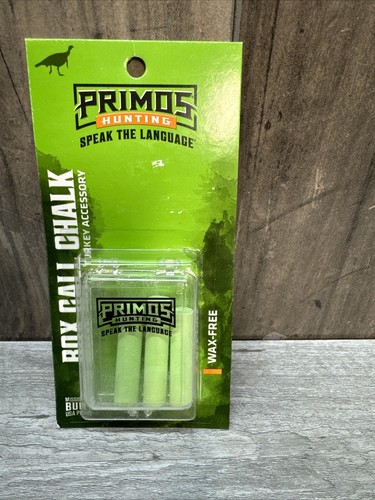 Primos Box Wax Free Call Chalk "Green” 3 Stick Pack+Case Turkey Hunting ...