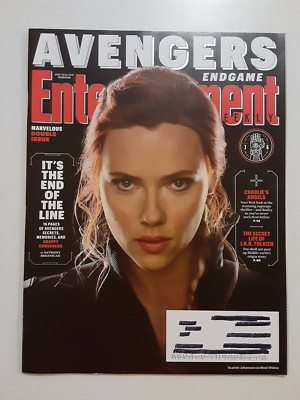 Entertainment Weekly Magazine AVENGERS ENDGAME Black Widow Cover 4/19 ...
