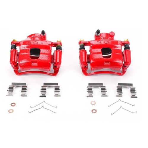 Power Stop I30 Front Red Calipers w/Brackets pr FOR 96-99 Infiniti | eBay