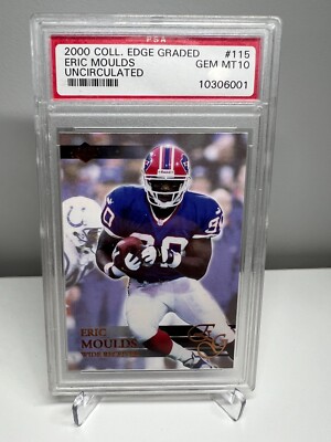 2000 Collector's Edge Graded Eric Moulds 1/5000 #115 Uncirculated PSA ...