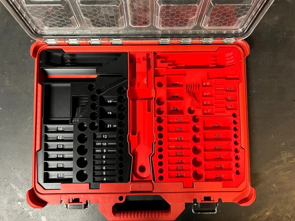 230 pc Craftsman Versa Stack Socket Organizer for Milwaukee Low Profile ...
