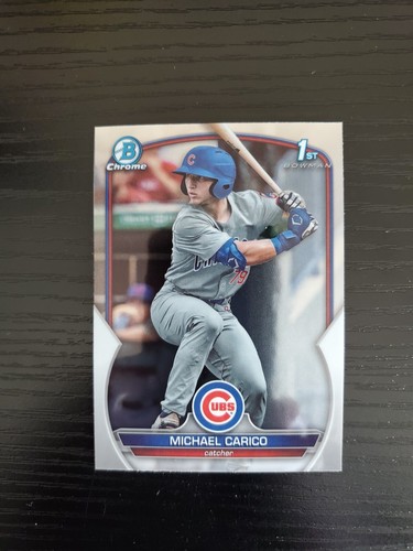 Michael Carico - 2023 Bowman Draft Chrome Prospect 1st Bowman Base BDC ...