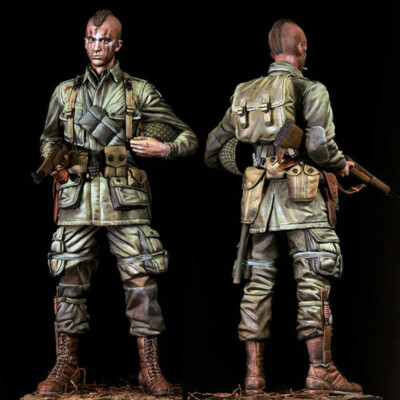 1/9 Scale 200mm WWII US Force Airborne Soldier Resin Figure Model Kits ...