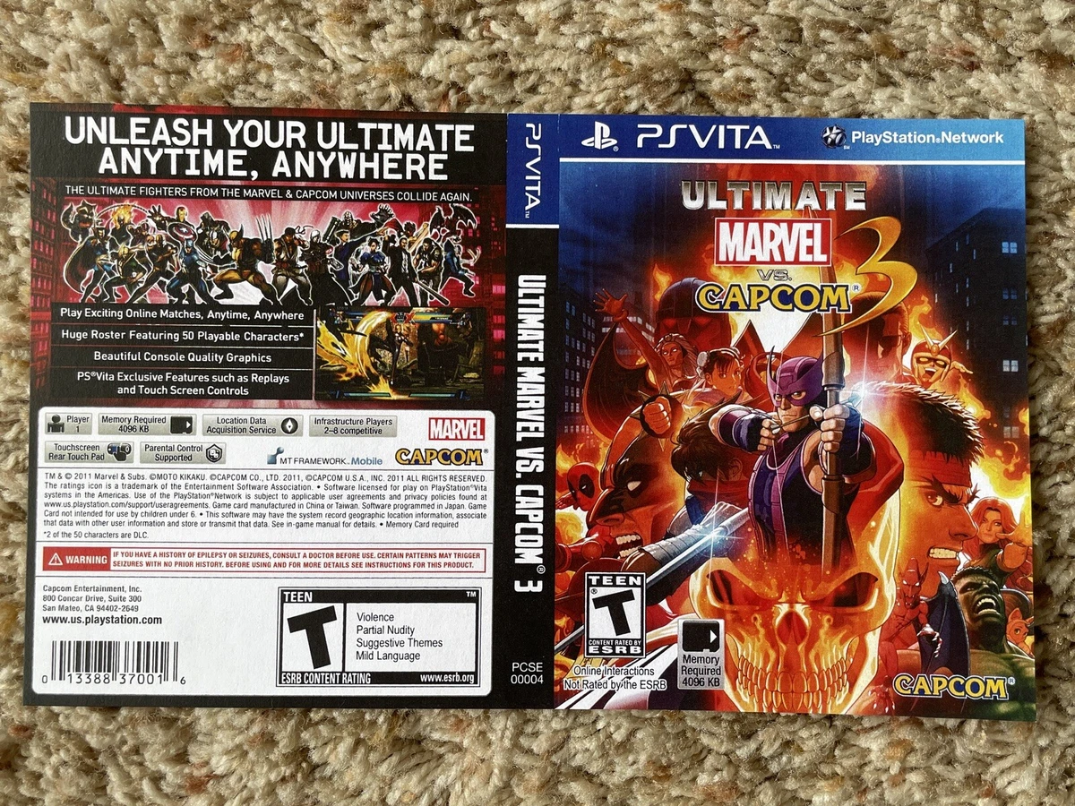 Ultimate Marvel Vs Capcom 3 Ps3 Cover