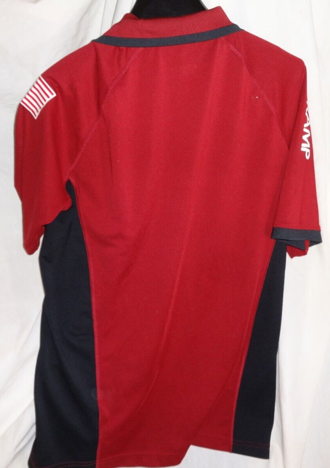 Delta Airlines Shirt Men’s M Red Black Zip polo Ramp Work Aeronautical ...