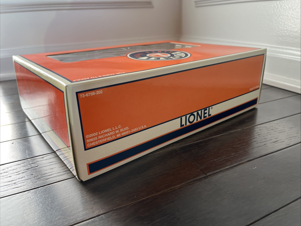 LIONEL Train / Operating Indiana Railroad Giraffe Car, White River / 6 ...