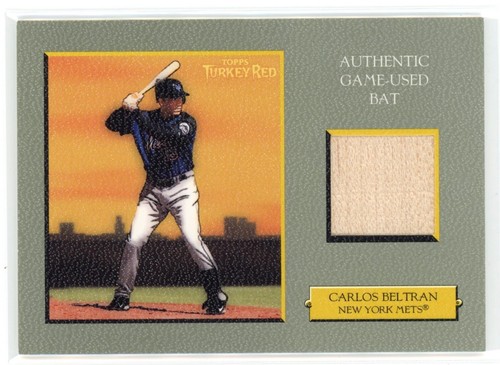 Carlos Beltran - 2005 Topps Turkey Red Game Used Bat Relic Card #TRR-CB ...