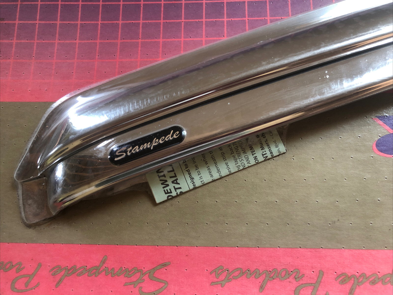 Chrome SIDE WIND DEFLECTOR Set/2 1999-2000 FORD F250 F350 Stampede 6105 ...