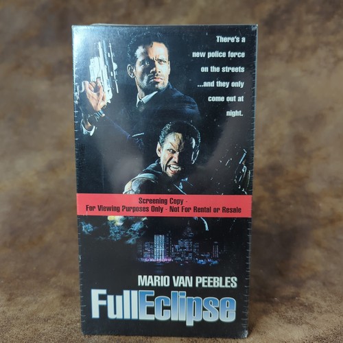Full Eclipse Unrated (VHS, 1993) Mario Van Peebles BRAND NEW SCREENER ...