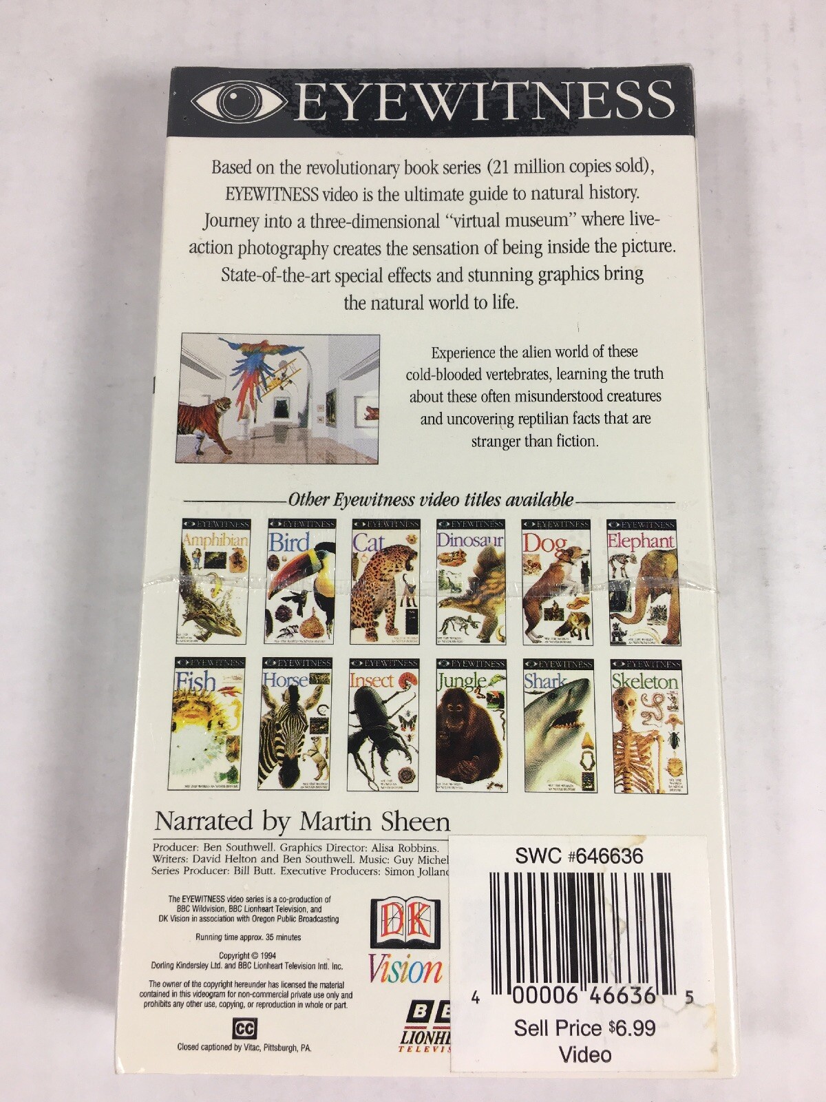 Eyewitness Reptile VHS Brand New [A29] | eBay