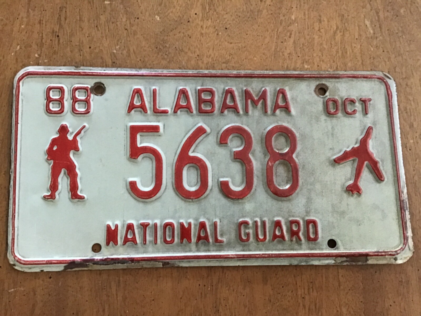1988 Alabama National Guard License Plate Tag | eBay