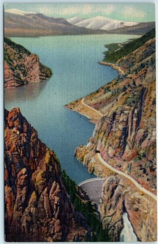 Shoshone Dam & Lake on Cody Road to Eastern Entrance of Yellowstone Nat ...