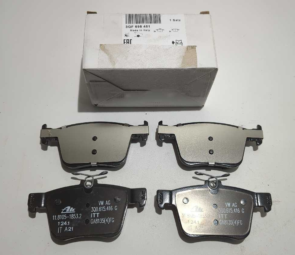 New OEM Genuine VW Audi REAR Brake Pads 2015-2019 S3 RS3 Golf R ...