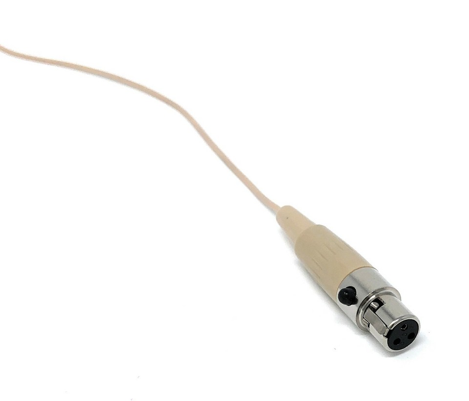 Beige Lavalier Lapel Mic 3-pin mini XLR for VocoPro UDH Wireless ...