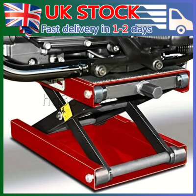 500KG Motorbike Motorcycle Table Bench Workshop Scissor Lift Jack Stand ...