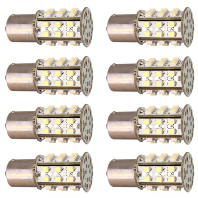 8x HQRP 1.7W BA15s 30 LEDs Bulb for GE 1057D BP2 26838 142456 1550958 ...
