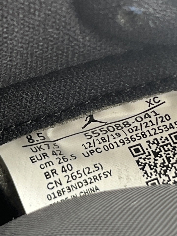 New Air Jordan 1 High Royal Toe 2020 Size 8.5 Rare Retro Authentic Blue ...