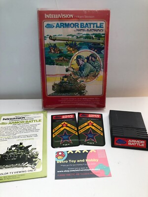 ARMOR BATTLE Mattel Intellivision Vintage Video Game Complete in BOX ...