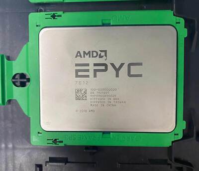 AMD EPYC 7b12 64 core 128 threads 2.25-3.4GHz 100-000000020 cpu ...