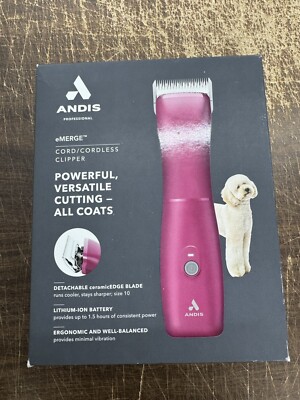 Andis Professional eMERGE Corded / Cordless Clipper Kit For Dogs New | eBay