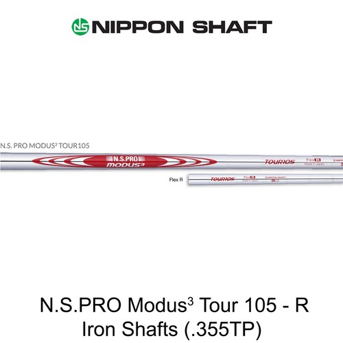 Nippon NS Pro Modus 3 Tour 105 - R Flex Steel Iron Shafts (.355TP ...