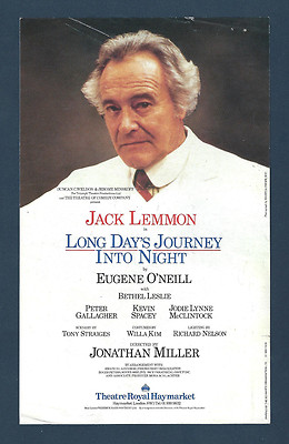 Jack Lemmon "LONG DAY'S JOURNEY INTO NIGHT" Kevin Spacey 1986 London ...
